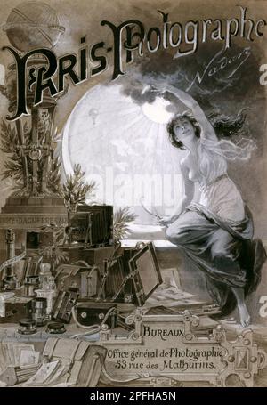 Model for the cover of the newspaper of Nadar "Paris photographié Stock ...