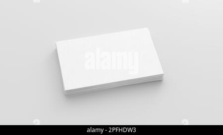 Stack of business cards on white background. Mockup for design Stock ...