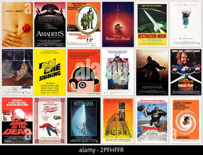 Collection of old real movie posters and authentic vintage cinema ...