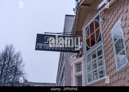 Restaurant Piparkakkutalo (The Gingerbread House) in winter ...