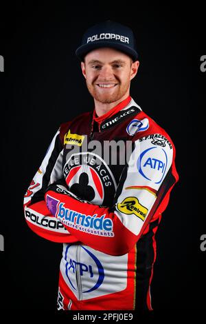 Brady Kurtz of Belle Vue Aces in action during the Rowe Motor Oil ...