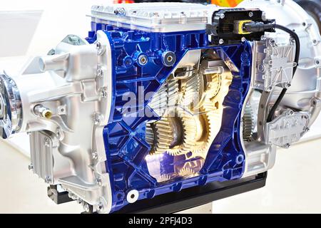 Cross section of a modern automatic transmission of a truck Stock Photo ...