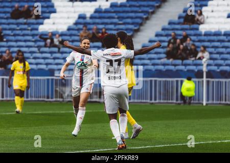 Vicki Becho from OL during the Women's French championship, Arkema ...