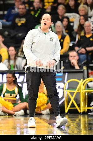 IOWA CITY, IA - MARCH 17:Iowa guard Sydney Affolter (3) drives to the ...