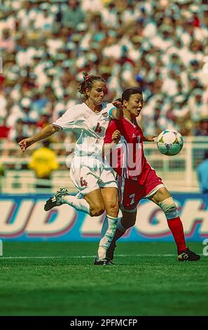 Carla Overbeck (USA) during USA vs CHN finals at the 1999 FIFA Women's ...