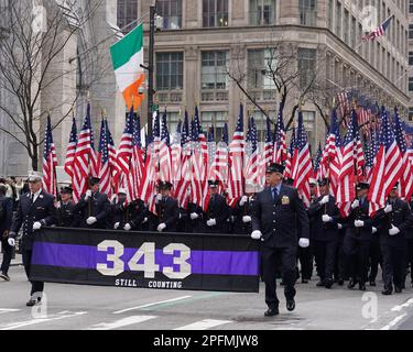 New York, New York - March 17th, 2023 : Annual St. Patricks day Parade ...