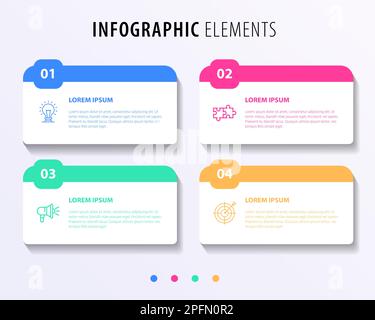 Business infographic square template. vector illustration Stock Vector ...