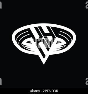 XY Logo monogram letter with triangle shape slice isolated outline design template Stock Photo ...