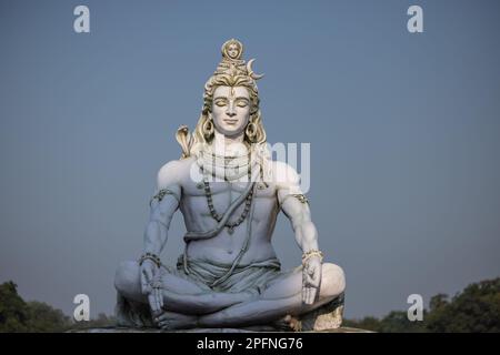 Lord Shiva, Handmade statue of lord shiv with plain background near ...