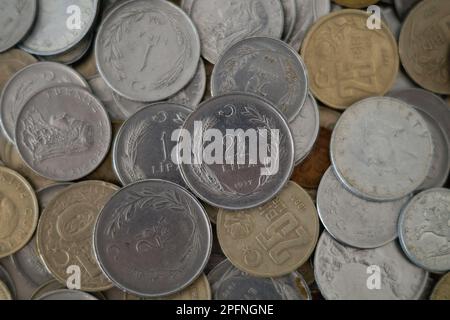 Old Turkish coin. Money collection Stock Photo - Alamy