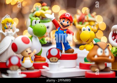 MOSCOW, RUSSIA - September 08, 2022: Super Mario Bros figure character ...