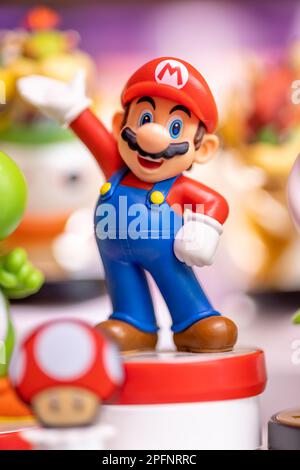 MOSCOW, RUSSIA - September 08, 2022: Super Mario Bros figure character ...