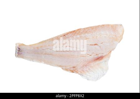 Raw red perch fillet, redfish fish meat. Isolated on white background ...