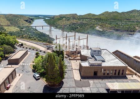Vanderkloof, South Africa - Feb 21, 2022: Buildings and substation at ...