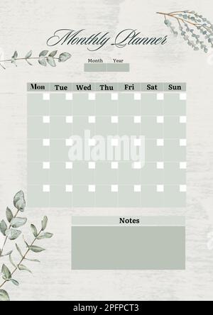 Minimalistic planners , daily, weely, monthly. Annual wall calendar ...