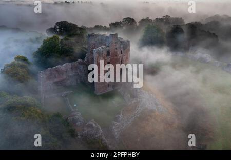 Norham Castle sits high above the River Tweed guarding the Anglo ...