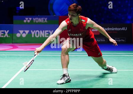 China's Yu Qi Shi in action against Taiwan's Chia Hao Lee in the men's ...