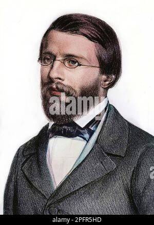 Portrait de Bernhard Riemann (1826 -1866 ) mathematicien allemand Stock ...