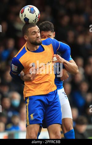Kyle Knoyle of Mansfield Town during the Carabao Cup match Everton vs ...