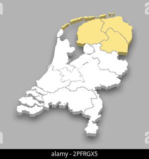 map of Drenthe region of Netherlands and location on Dutch map Stock ...