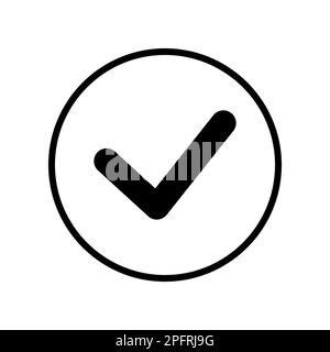 Chek, ok, yes icon approved vector illustration. Check mark icon on ...