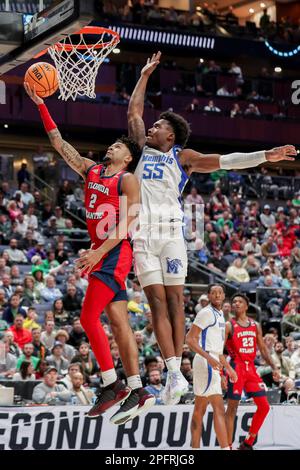 Florida Atlantic guard Nicholas Boyd, left, fouls Middle Tennessee ...