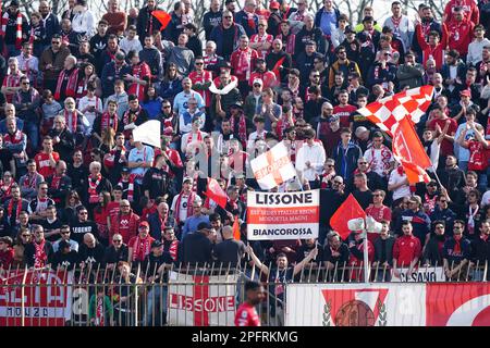 AC Monza supporters of curva Davide Pieri during AC Monza vs AC Milan ...