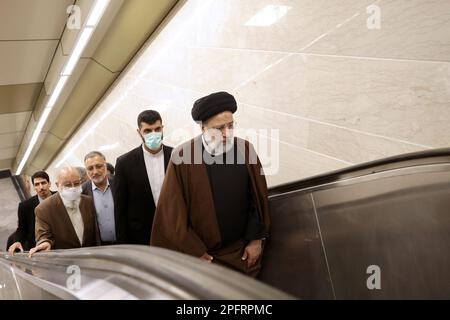 Tehran, Tehran, Iran. 18th Mar, 2023. A view of a train wagon of the ...