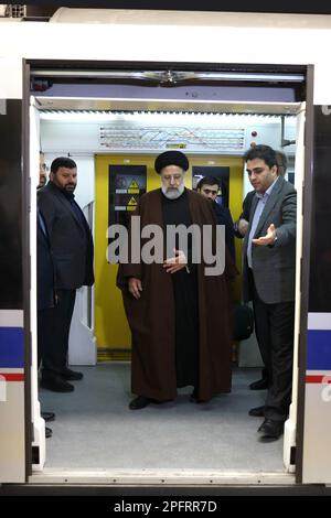 Tehran, Tehran, Iran. 18th Mar, 2023. A view of a train wagon of the ...