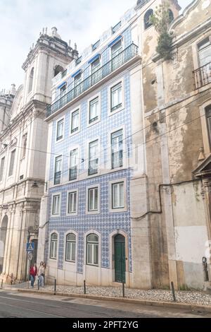 Lisbon, Portugal - December 4, 2022: Calcada do Combro street in Lisbon ...