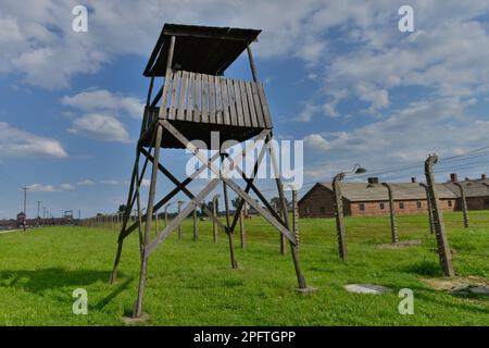 Watchtower, Barrack, Concentration Camp, Auschwitz-Birkenau, Auschwitz ...