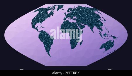World map connection. McBryde-Thomas flat-polar parabolic ...