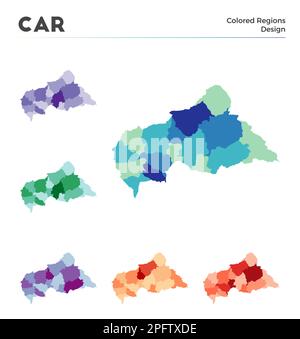 CAR map. Borders of CAR for your infographic. Vector country shape ...