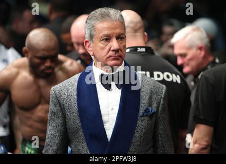 Ring announcer Bruce Buffer at The O2, London. Picture date: Saturday ...
