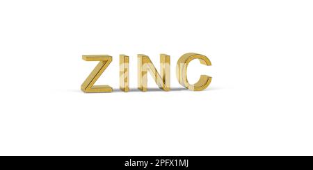 Golden inscription - industrial metal on the stock market - 3d render ...