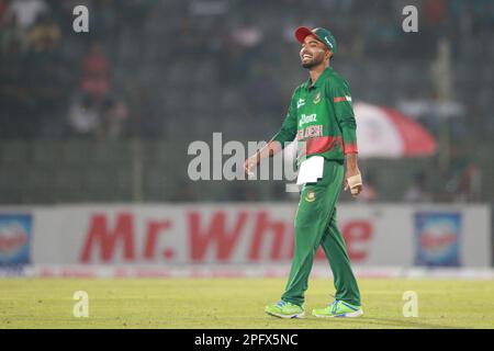 Towhid Hridoy smile during the Bangladesh-Ireland 1st ODI match at ...