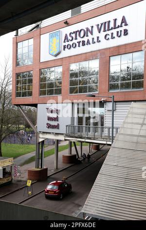 The Trinity Road stand of Villa Park in Birmingham the home of English ...