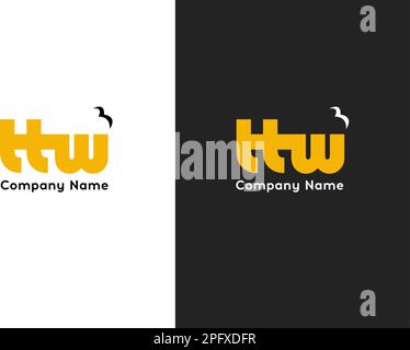 Letter TTW logo template. Premium monogram business sign. Universal ...