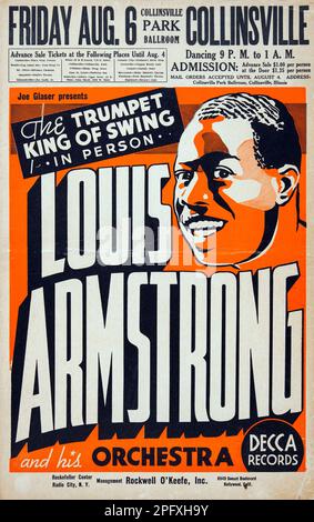 Satchmo - Louis Armstrong 1937 Old Orchard Beach, Maine Concert Poster ...