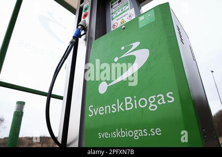 A Svensk biogas fueling station, (In english: Swedish biogas ...