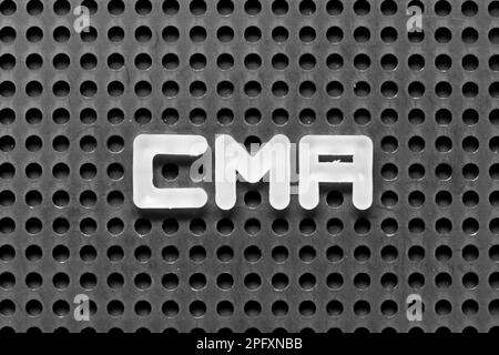 Alphabet letter in word CMA (Abbreviation of Certified management ...