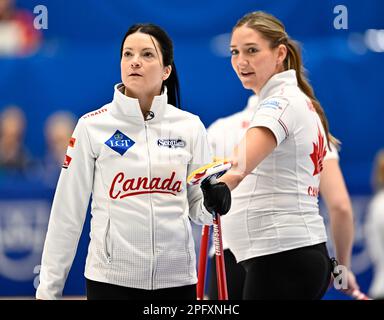 Canada's Briane Harris in action during the round robin session 1 match ...