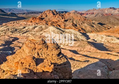 Pinto Ridge, view from Bitter Springs Road, near Lake Mead National ...