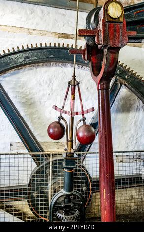 The red metal balls of the 'Governor' regulating the steam into the ...