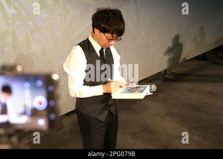 SHANGHAI, CHINA - MARCH 19, 2023 - Japanese animation director and ...