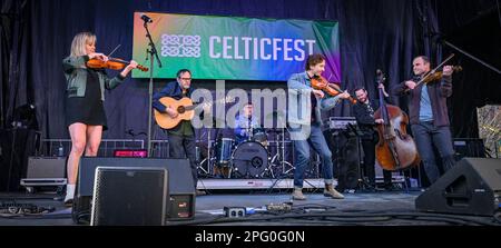 Collage Trad, CelticFest Vancouver, British Columbia, Canada Stock ...