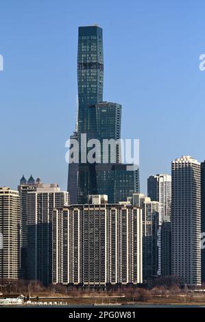 Chicago, Illinois, USA. The St. Regis Chicago, formerly Wanda Vista ...