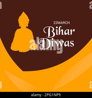 Vector illustration of a Background for Bihar Diwas Stock Photo - Alamy