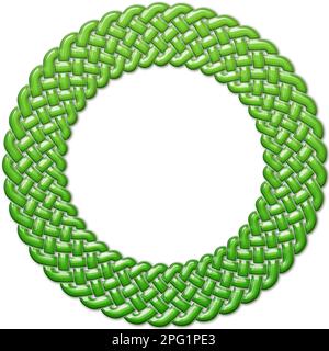 Circular border made with Celtic knots for use in designs for St ...