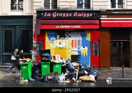 Garbage Strike Collection in Paris in march 2023 - France Stock Photo ...